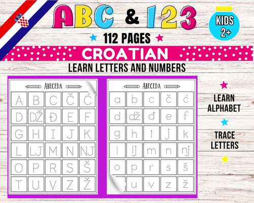 Croatian Bundle - Alphabet, Numbers, and Words for Beginners | TPT
