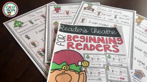 Readers Theater - Christmas | Fluency Practice Kindergarten | Partner Plays