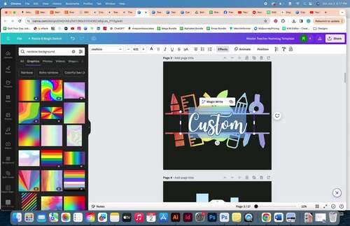 Personalized Teacher Name Tag Classroom Decor Nameplates Editable Canva ...