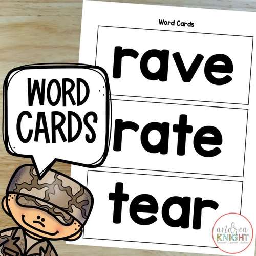 Veterans Day Phonics Activity: Making Words from Veteran by Andrea Knight