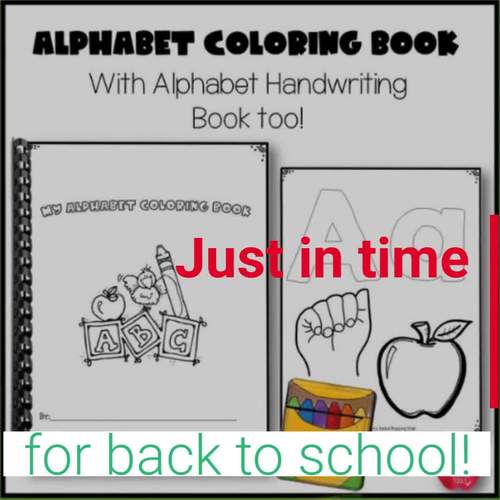 Alphabet Coloring & Writing Book - HWT for Kindergarten, Preschool ...