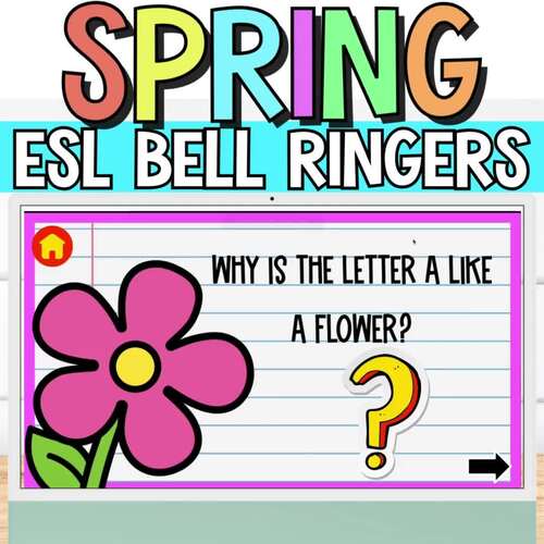 Spring ESL Riddles Warm Ups Slides and Flashcards Spring Riddles for ...