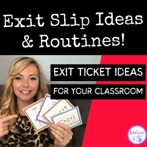 Math Exit Tickets Quick Assessment Ideas in Special Education | Math ...