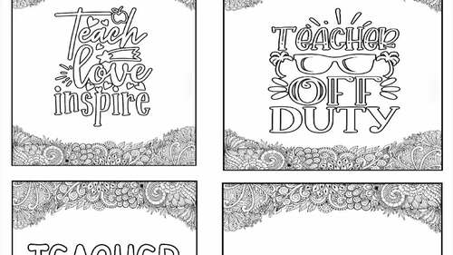 teachers day coloring book
