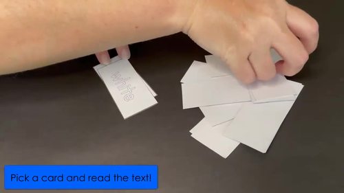 Color Word Reading Fluency Game by Primary Tidbits | TPT