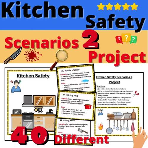 Kitchen Safety Crime Scene Activity 2 Project Investigation FACS Life ...