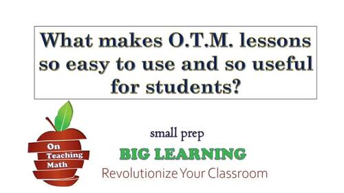 Intercepts Lesson - Linear Equations - Guided Notes, Practice, ZERO PREP