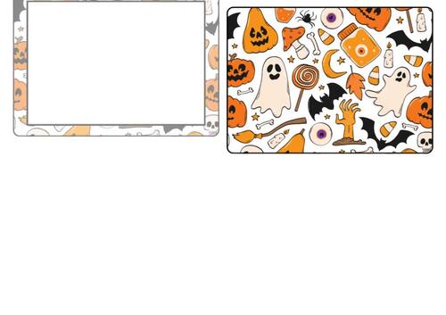 Halloween Math Double-Sided Flashcards | 60 Math Problems | Up to 100