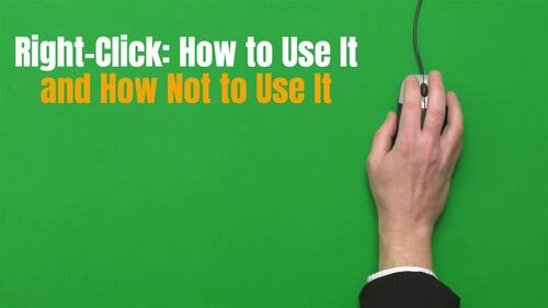 Right Click: How to Use It and How Not to Use It by Peace and Grammar