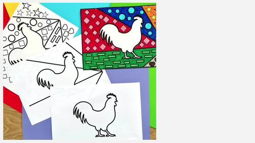 POP ART Farm Animals Theme Sub activities, early finishers or end of ...