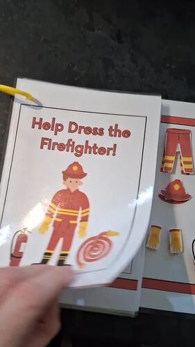 Help Dress the Firefighter! Adapted Book. Community Helpers/People Who ...