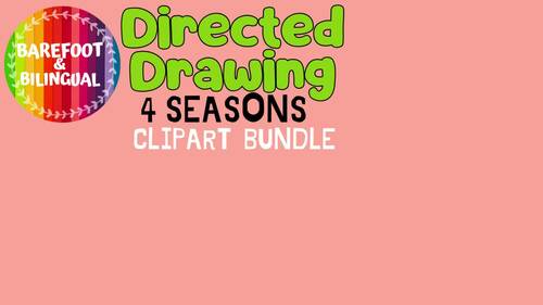 Directed Drawing Clipart - 4 Seasons Clipart GROWING BUNDLE **LIGHTNING ...
