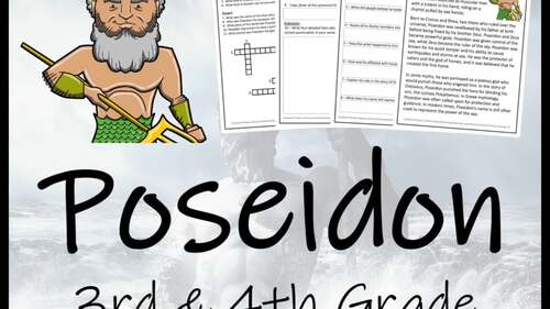 Poseidon Close Reading Comprehension Activity | 3rd Grade & 4th Grade