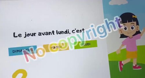 French Days of the Week Presentation - Les Jours de la Semaine - FSL ...