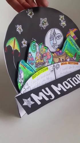 Matariki Diorama (3D freestanding display activity) by Green Grubs