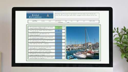 Global Winds Self Checking Worksheet by JayZee | TPT