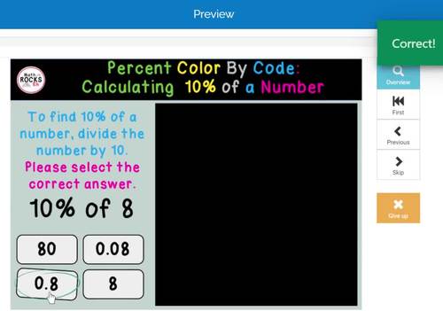 Ten Percent of a Number Mystery Picture Digital Boom Cards™ Activity ...