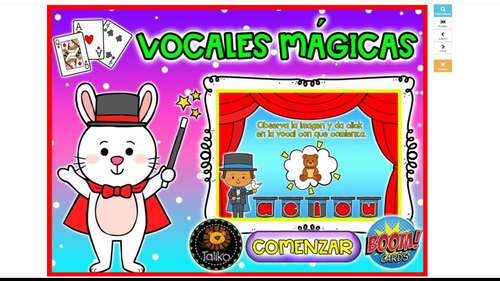 Vocales Mágicas (Boom Cards) by Taliko | TPT