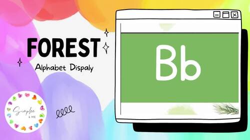 Printable | Forest | Woodlands | Alphabet Display by SimpLee 4 Me