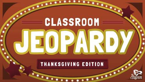 Thanksgiving Jeopardy! - NO PREP PowerPoint Game (NEW & MODERN DESIGN)