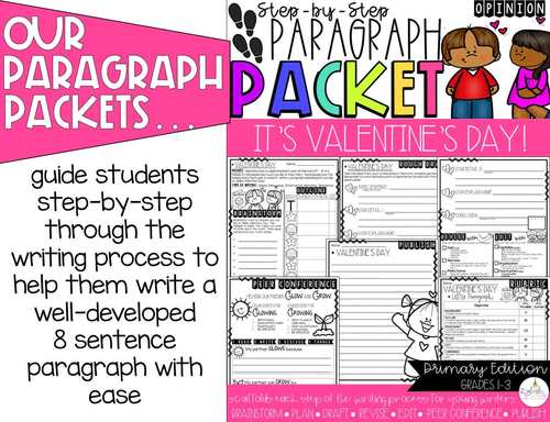 It's Valentine's Day Paragraph Packet | Opinion Paragraph Writing