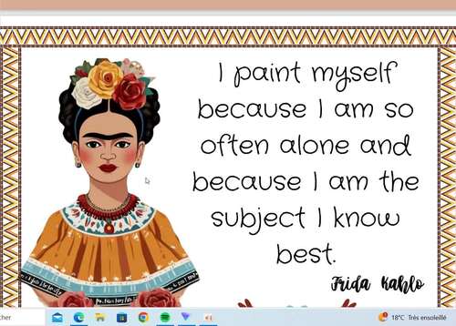 Mexican Artist Frida Kahlo Quotes for Hispanic Heritage | Classroom Posters