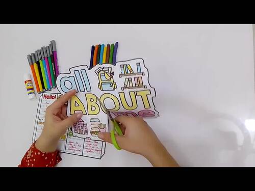 All About Me Foldable Writing Craft Activity 2nd 3rd 4th 5th Grade
