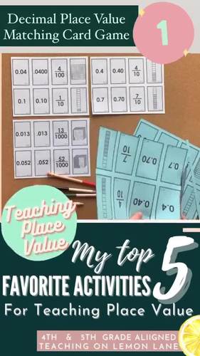 4th 5th Grade Place Value Writing Numbers in Word Form Practice Centers ...