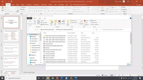 Spanish 4 (UHS) Unit- Present Subjunctive and Present Perfect Subjunctive