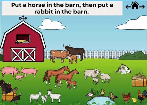 Following Two Step Temporal Directions BOOM Cards™ Farm Animal Style ...