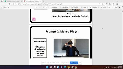 Writing Speaking Picture Prompts ESL ESOL ELD Language Practice | TPT