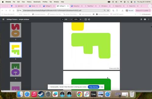 Solfege Hand Sign Posters - Music Class Decor - simple rainbow | TPT