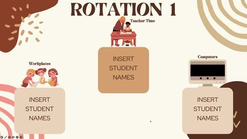 Boho Timed Math Rotation PowerPoint - Teaching tool by Teach with Jae