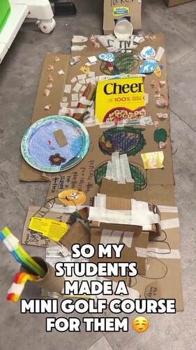 Mini Golf STEM Challenge Cardboard Properties of Matter | TPT