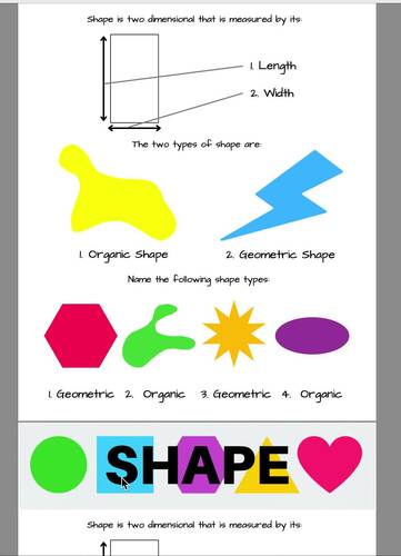 Shape Element of Art by Natalie Smith Art | TPT