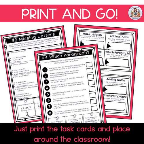 ESCAPE ROOM: Reading Comprehension, Impacts on Australian Environments ...