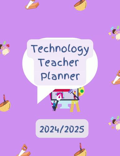 Technology Teacher Planner Printable PDF by Worksheet Whisperer | TPT
