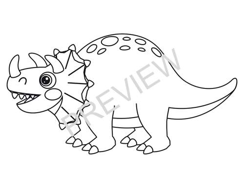 Roar-some Fun for Little Learners: 25 Page Dinosaur Coloring Book PDF ...