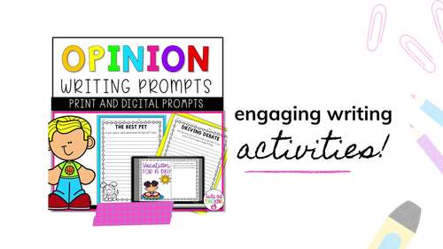 Opinion writing prompts Opinion writing Opinion writing paper Fact and ...