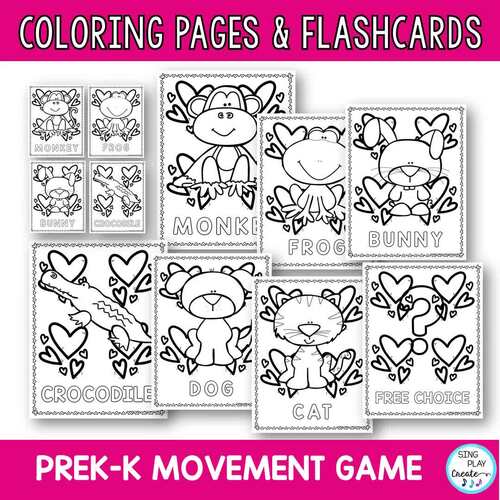 Valentine’s Day Animal Movement Game “If You Are My Valentine?” Brain Break