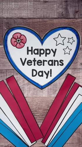 Veterans Day Craft Preschool, Kindergarten | Veterans Day Hanging ...