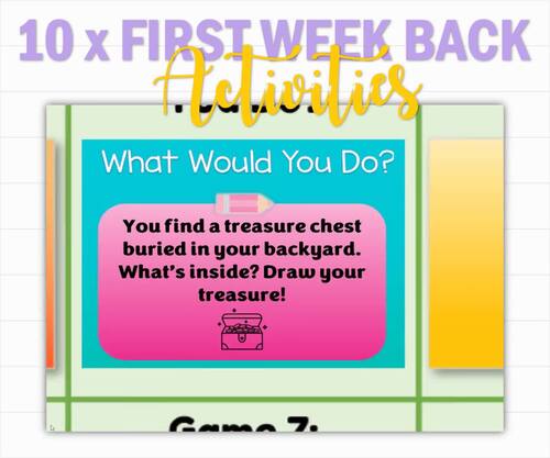 10 Back to School Activities for the First Day Week – Low Prep - Print ...