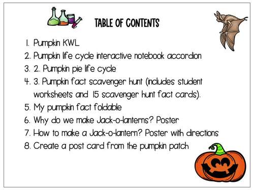 Halloween Science: Pumpkins by Honey Bee Community Resources | TPT