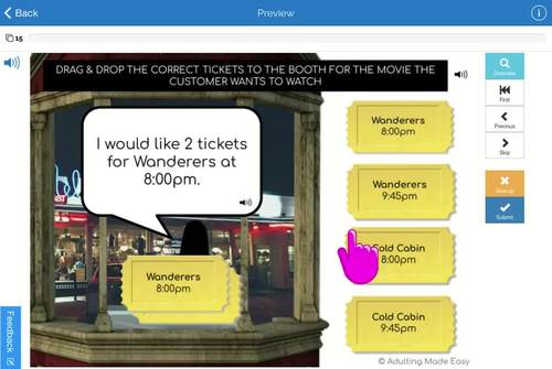 Movie Theater Ticket Booth Drag & Drop Boom Cards | TPT