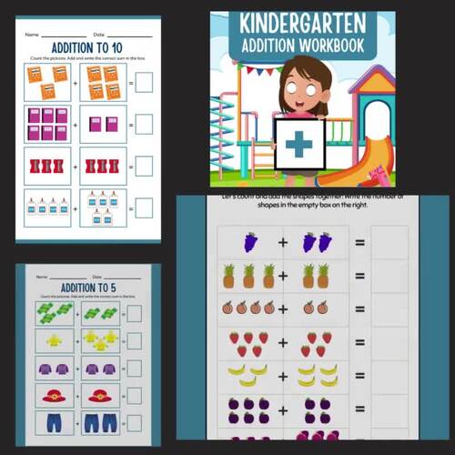 "Playful Adding: Kindergarten Workbook for Adding Groups of 5, 10, 15 ...