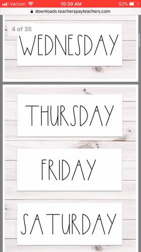 Shiplap Theme Calendar Decor Editable by Crafty Curriculum | TPT