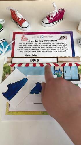 Preschool Shoes Colors & Reading Lesson, Games, Worksheets & Activities