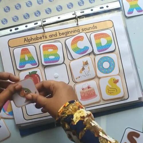 Alphabet Busy Book , Preschool Curriculum, Homeschooling Learning Binder