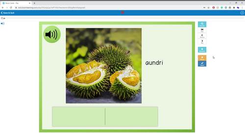 Fruit Vocabulary Identification #3 BOOM CARDS for Adult ESL by Rike Neville