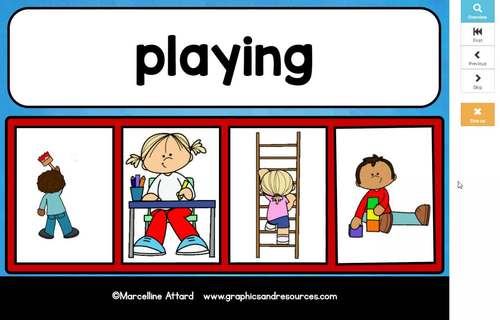 ACTION VERB SPEECH AND LANGUAGE BOOM CARDS DISTANCE LEARN VOCABULARY ...